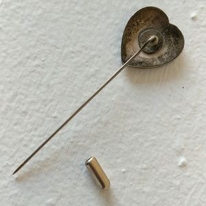 Jewelry | Sterling Silver Marcasite Heart Pin | Poshmark